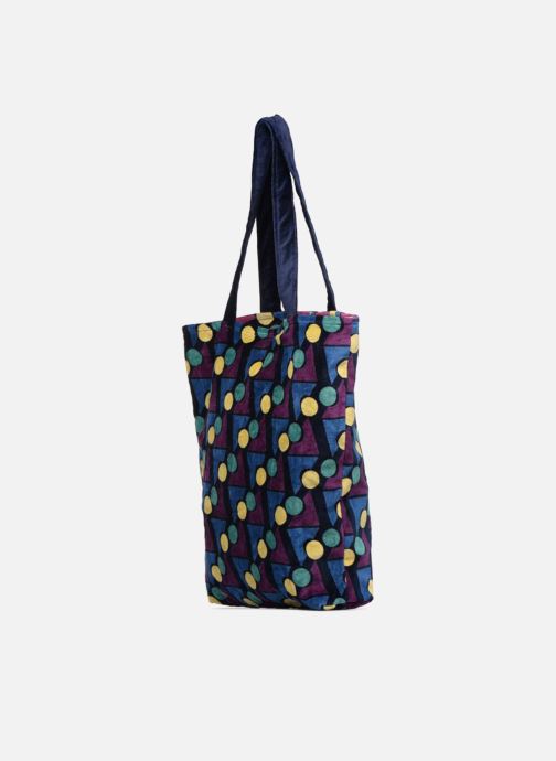Monoprix Femme TOTE BAG VELOURS GEOMETRIQUE (Violet) - Sacs à main chez ...